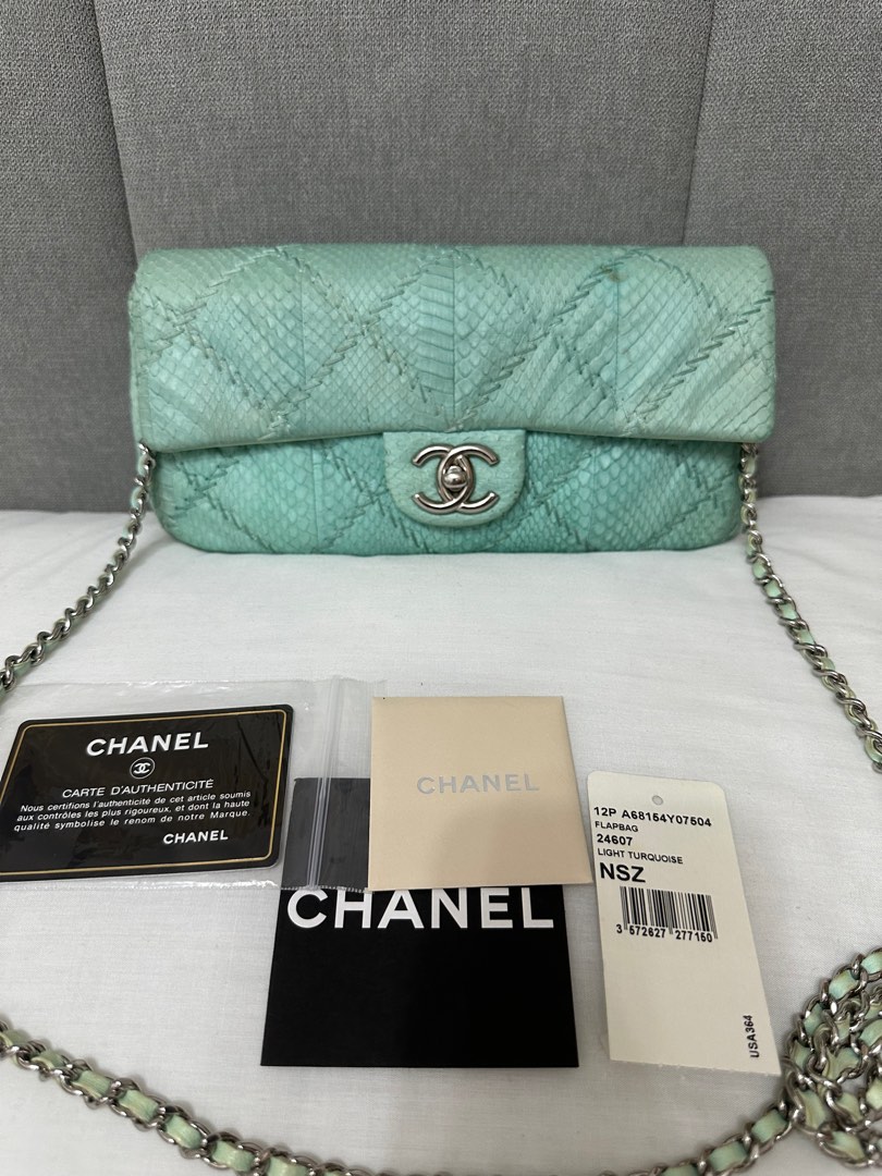 Chanel classic water snake flap bag, Women's Fashion, Bags & Wallets, Cross-body Bags on Carousell