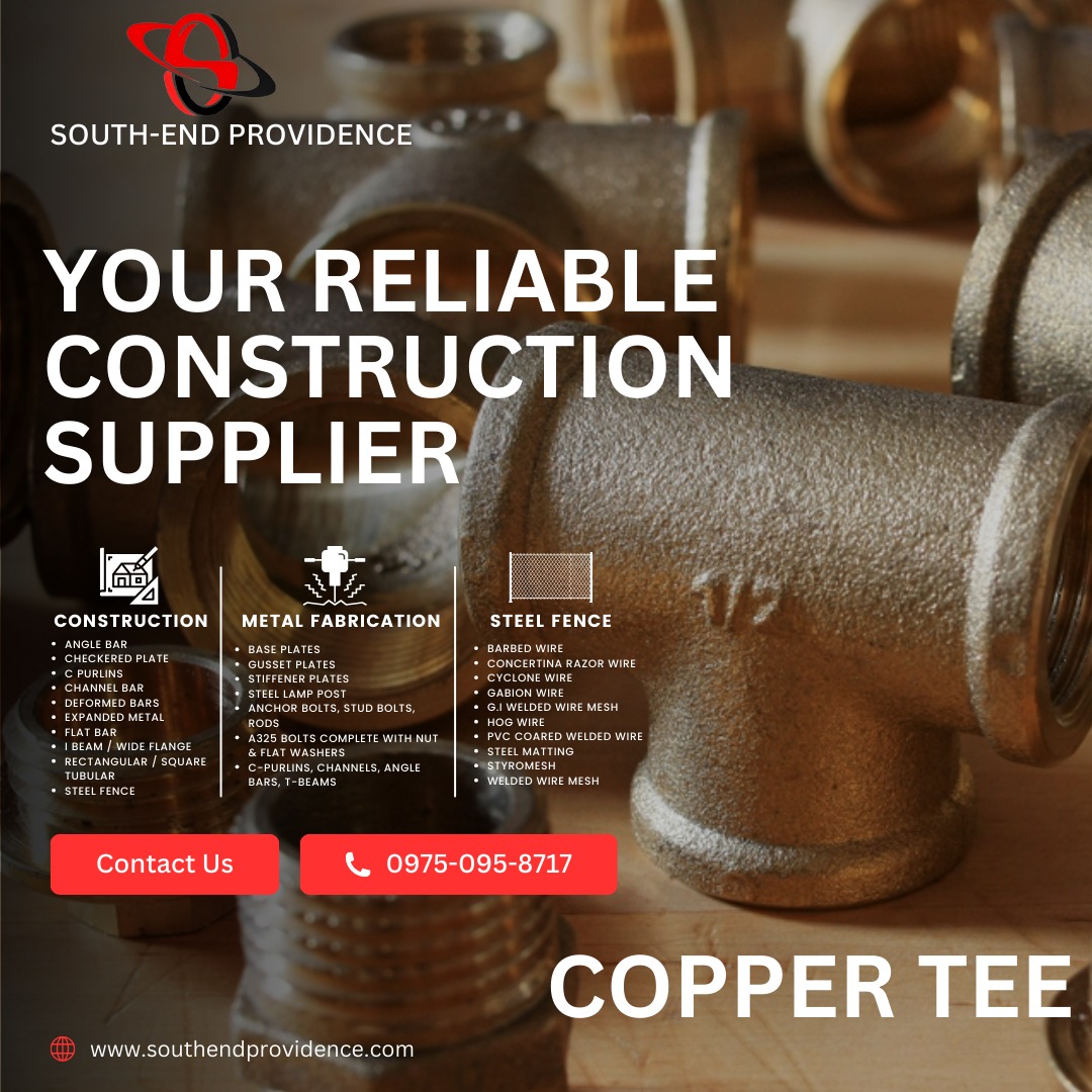 Copper Tee 3/8 / Copper Reducer / Copper Pipe Tube Type L, Commercial ...