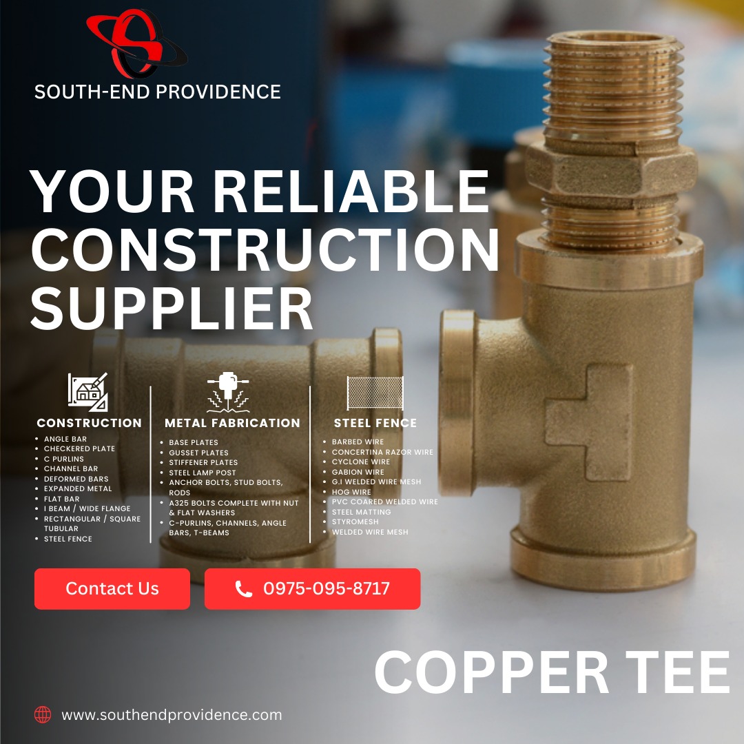 Copper Tee 3/8 / Copper Reducer / Copper Pipe Tube Type L, Commercial ...