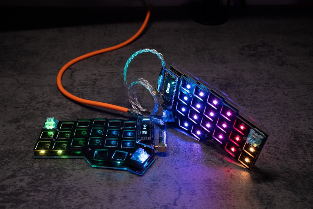 [Built] Corne v3 Custom Wired Split Ergonomic Keyboard QMK VIAL ...