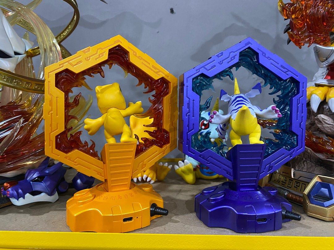 [Digimon] Night Light Digivice Figure Agumon & Gabumon, Hobbies & Toys ...
