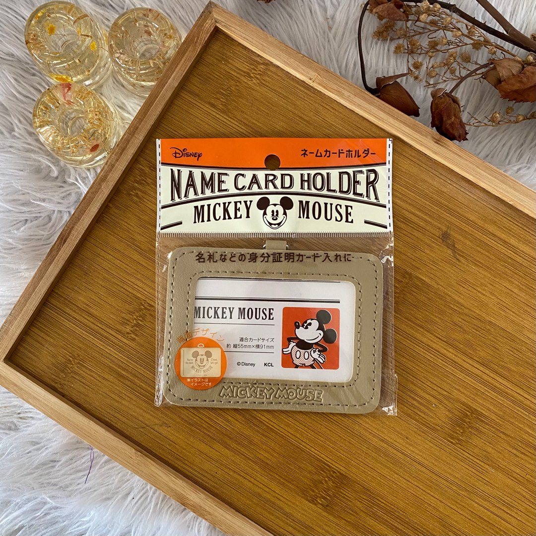 Disney Mickey Mouse ID Case Card Holder, Women's Fashion, Bags ...