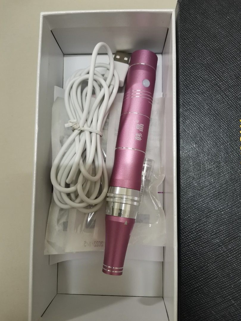 Electric Derma Pen Skin Care Kit Tools Wireless Dr Pen Micro Needling ...
