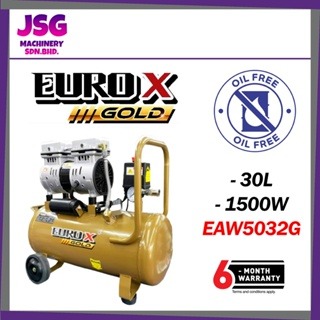 EUROX GOLD 30L 1500W HIGH SPEED OIL-FREE AIR COMPRESSOR EAW5032G, Furniture & Home Living, Home ...