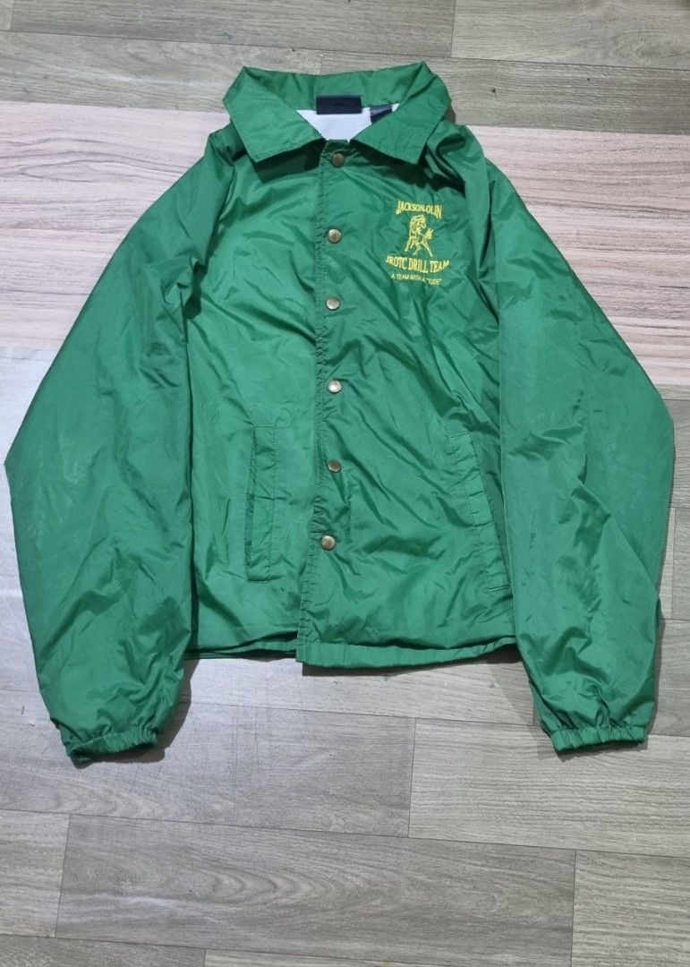 Vintage Green Coach Jacket, Men's Fashion, Coats, Jackets and Outerwear ...