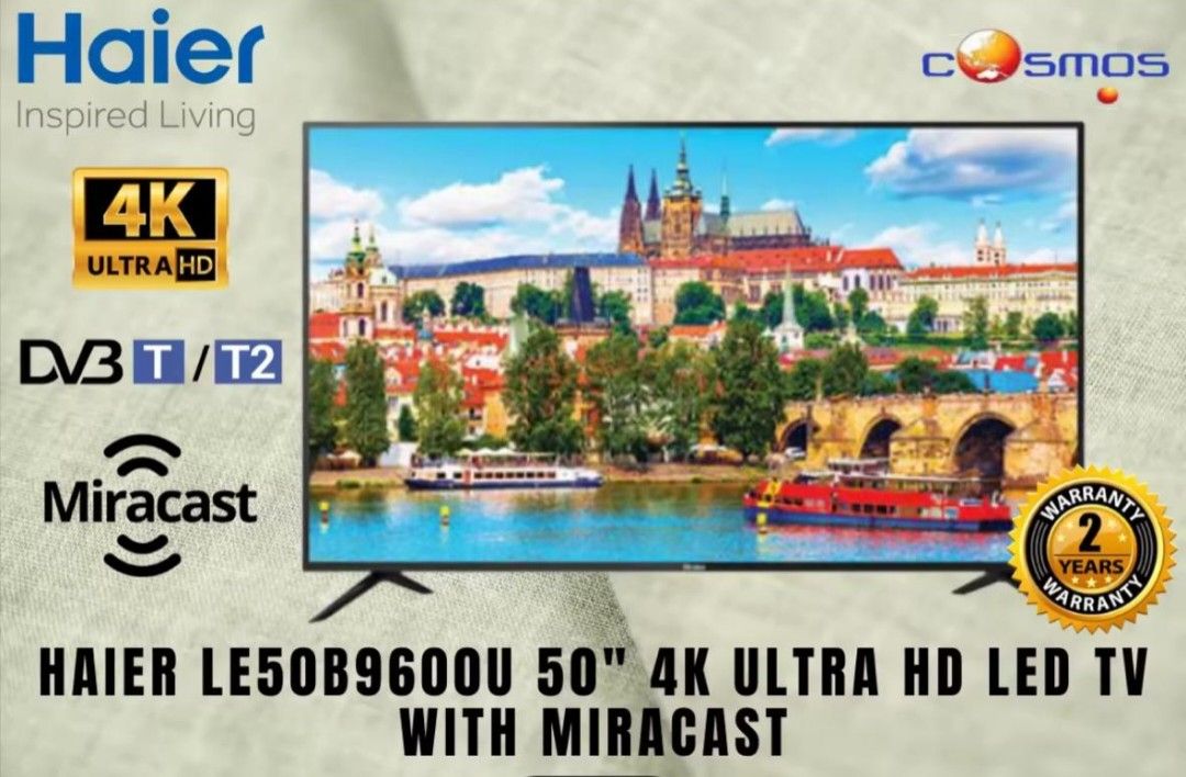 HAIER LE50B960OU 50" 4K ULTRA HD LED TV WITH MIRACAST (used), TV & Home ...