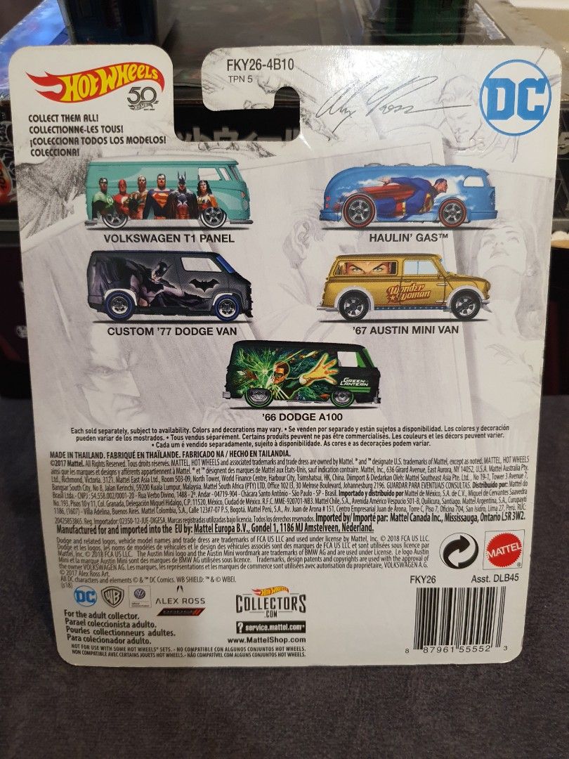 Hotwheels Premium 50th Anniversary CC Haulin Gas (Superman) *metal base ...