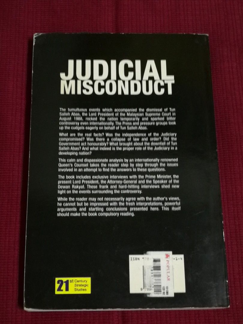 Judicial Misconduct, Hobbies & Toys, Books & Magazines, Storybooks on ...
