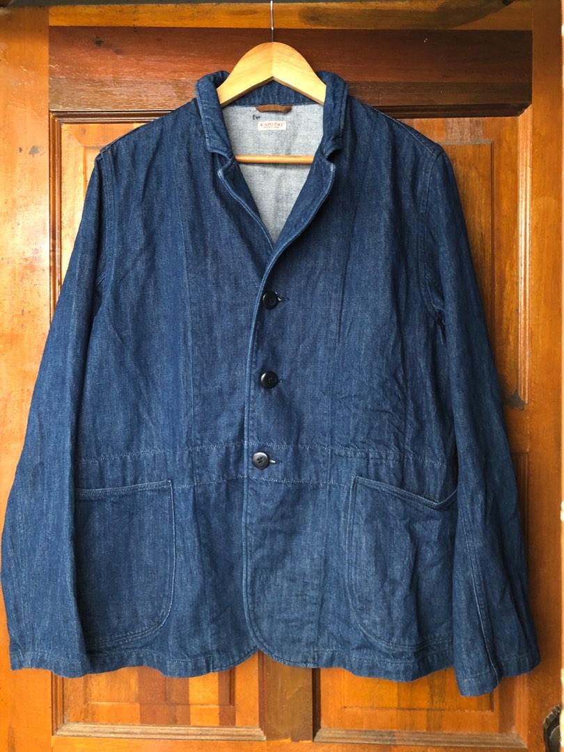 KAPITAL JAPAN work style denim jacket L, Men's Fashion, Coats, Jackets ...