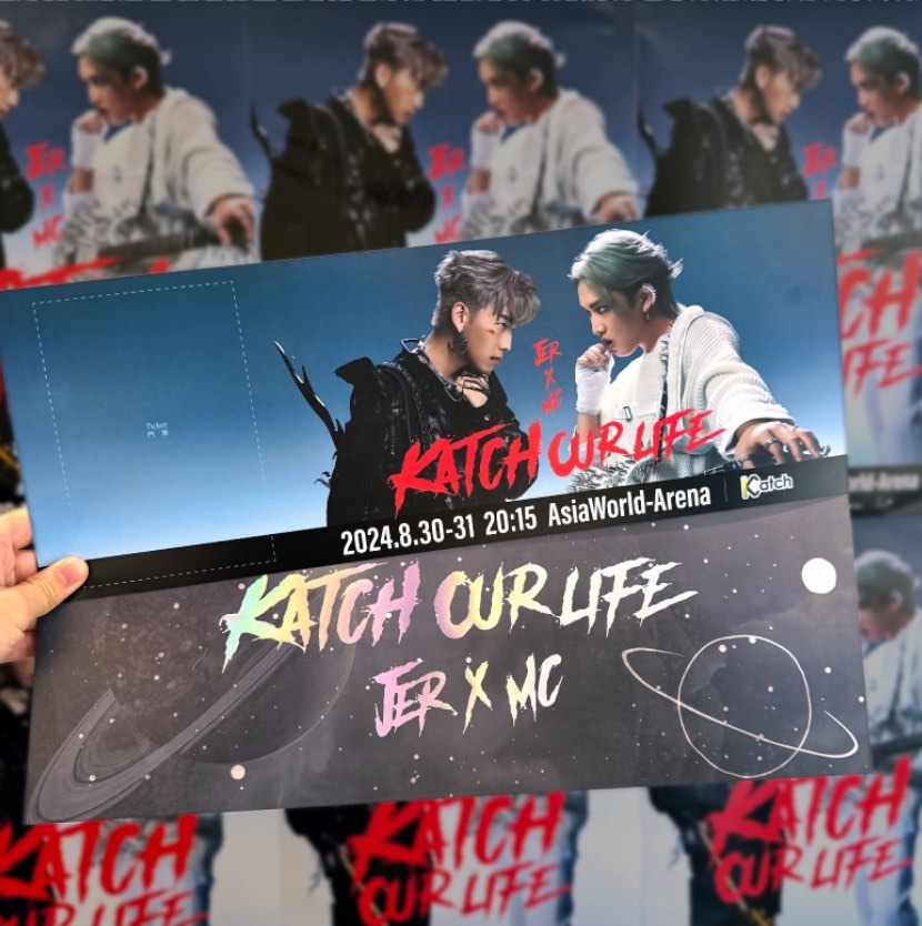 «KATCH OUR LIFE Jer 柳應廷 x MC 張天賦 音樂會》手幅, 門票＆禮券, 活動門票 - Carousell