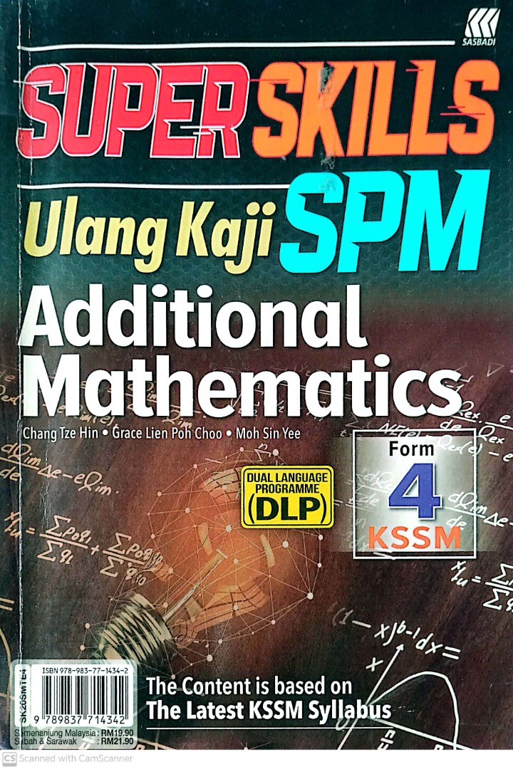 KSSM ADDITIONAL MATHEMATICS FORM 4, Hobbies & Toys, Books & Magazines ...