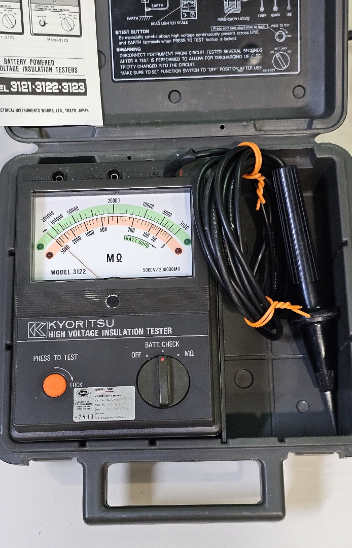 Kyoritsu 3122 High Voltage Insulation Tester, Everything Else, Others ...
