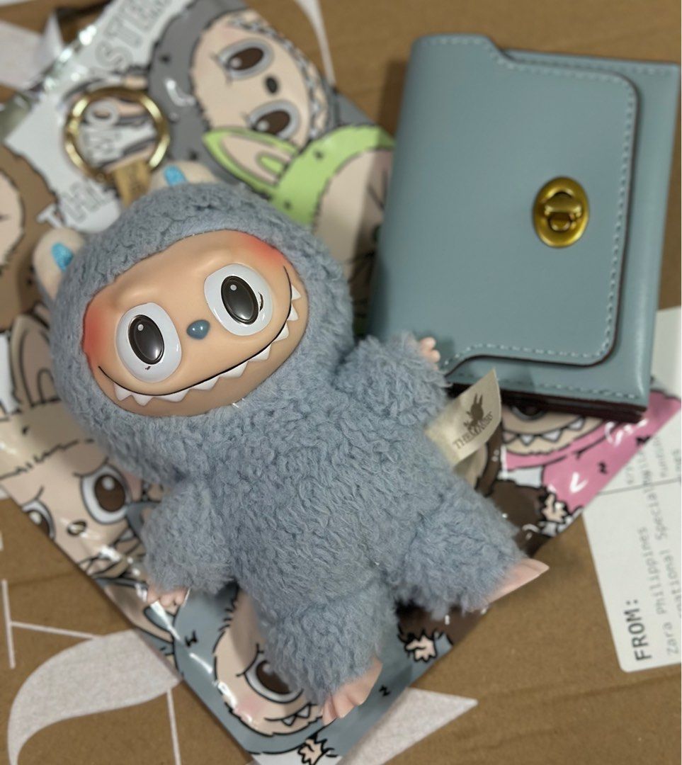 Labubu plushie + cardwallet, Women's Fashion, Bags & Wallets, Wallets ...