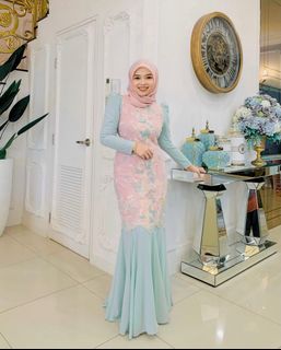 rheina kurung by leeyanarahman, Women's Fashion, Muslimah Fashion, Baju ...