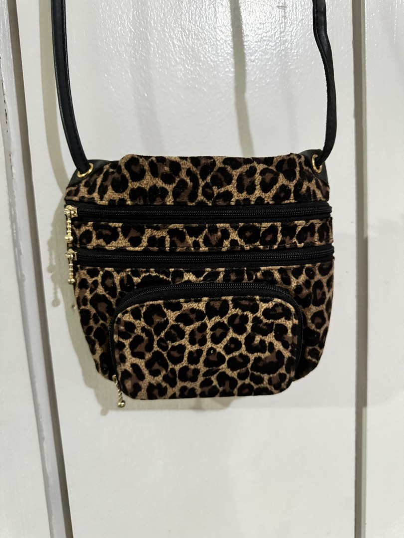 Leopard Animal Print Small Sling Bag, Women's Fashion, Bags & Wallets ...
