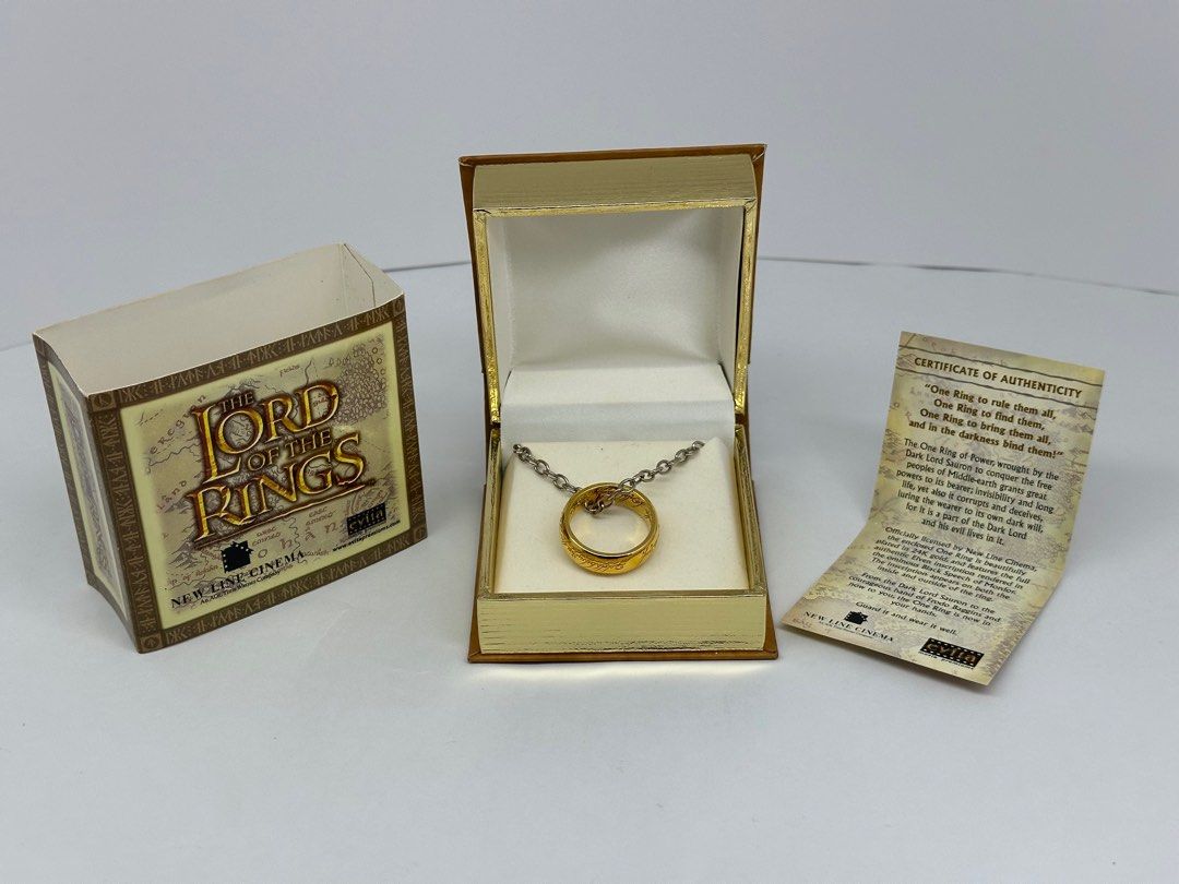 Lord of The Ring - Frodo Rings 24k gold plated, Hobbies & Toys ...