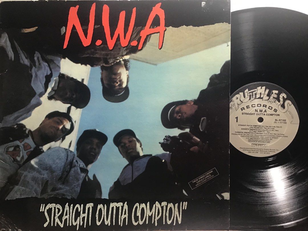 LP NWA N.W.A. (Dr Dre Eazy E ICe Cube) - Straight Outta Compton OOP ...