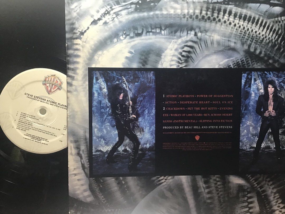 LP Steve Stevens - Atomic Playboys OOP USA VINYL RECORD Anubis Piring ...