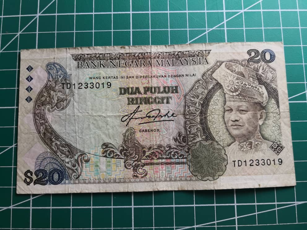 Malaysia 20 Ringgit RM20 Siri ke-5. Dua Puluh Ringgit. 5th Series RM20 ...