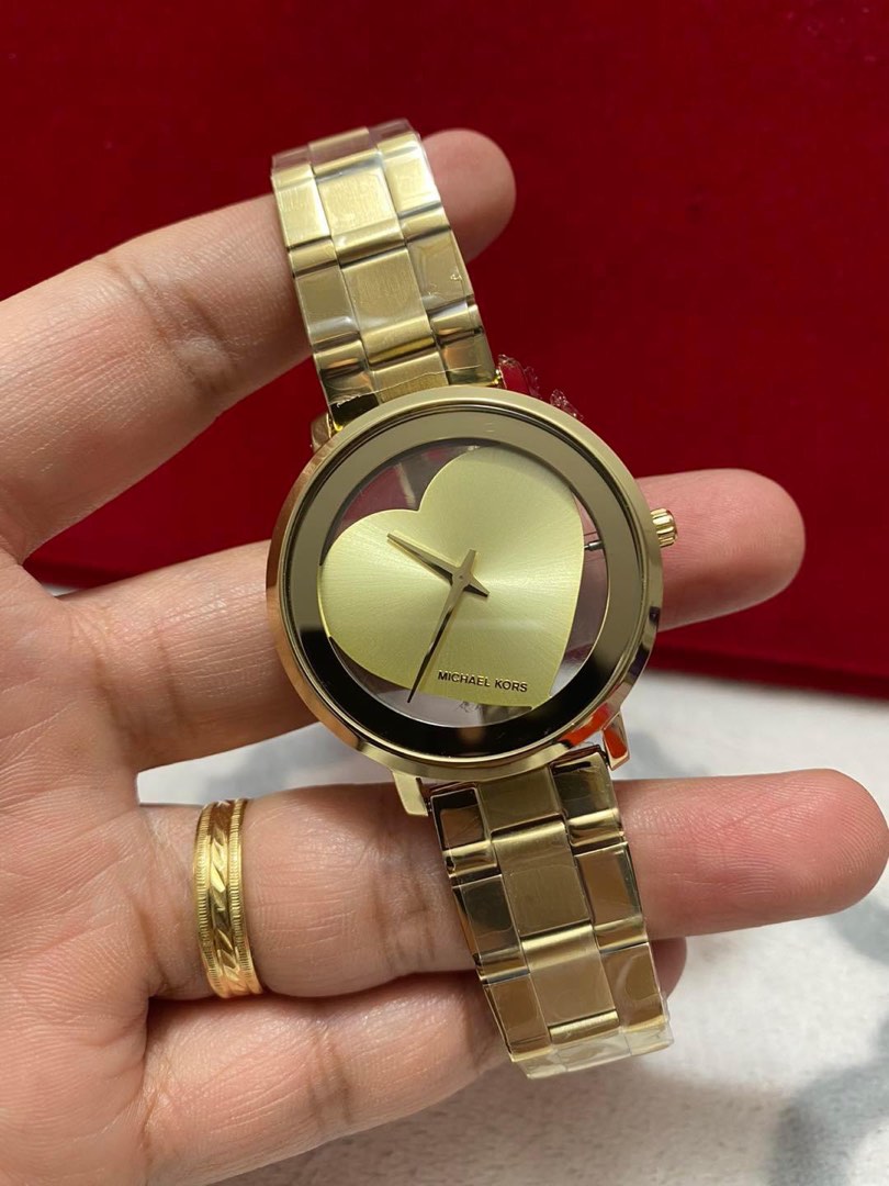 MK JARYN HEART DIAL AUTHENTIC WATCH, Women's Fashion, Watches ...