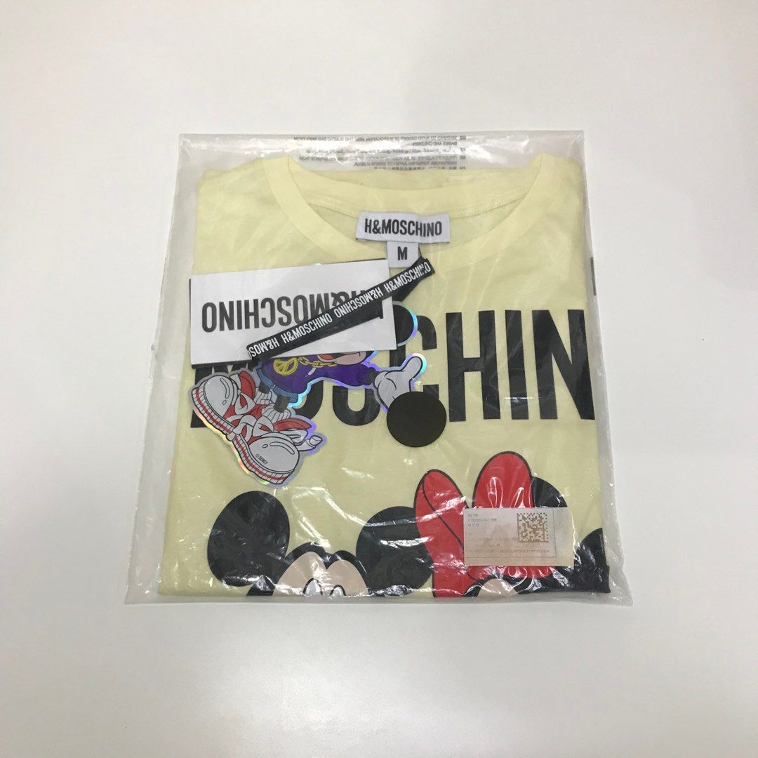 MOSCHINO x H&M Mickey Minnie Mouse Disney T-Shirt, Women's Fashion ...