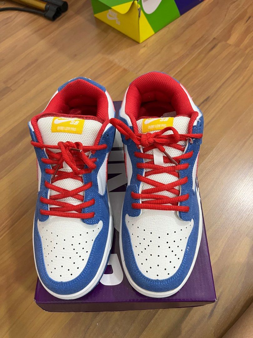 Nike Dunk Low Doraemon, Men's Fashion, Footwear, Sneakers on Carousell
