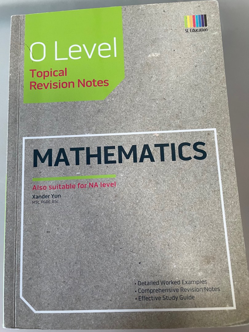 O Level Mathematics Topical Revision Notes, Hobbies & Toys, Books ...
