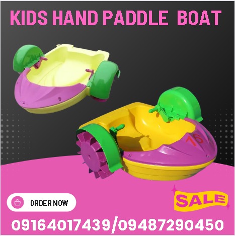 ommercial water toys small single hand crank paddle rowing boat plastic ...