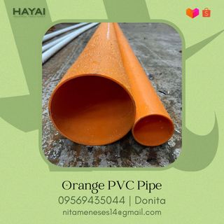 pvc pipe (Orange) 1/2'' x 10ft, Commercial & Industrial, Construction ...