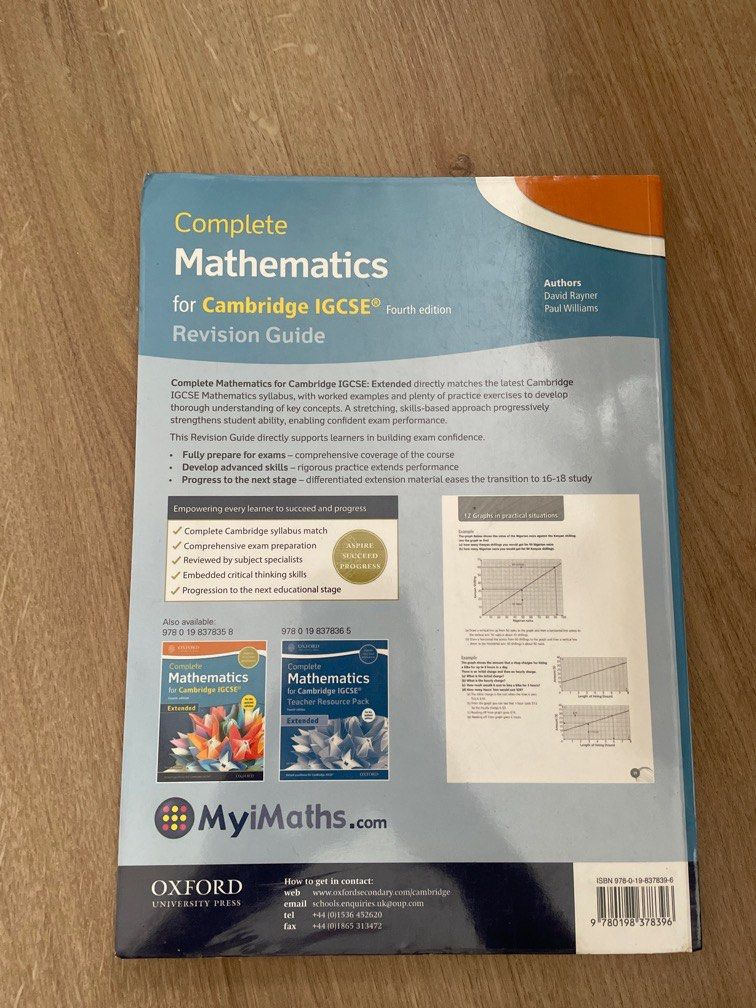 Oxford Complete Mathematics for Cambridge IGCSE, Hobbies & Toys, Books ...