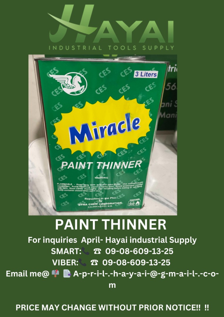 Paint thinner, Commercial & Industrial, Construction Tools & Equipment ...