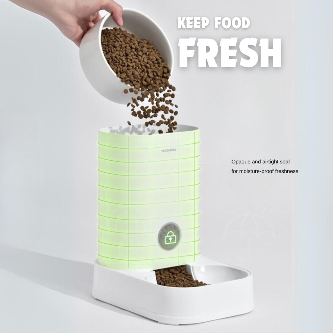 PAWGETHER 2 Pack Gravity Cat Feeder and Water Dispenser, Pet Supplies ...