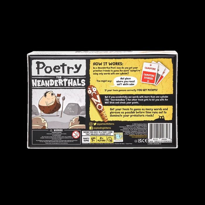 Poetry for Neanderthals (Original) Real-Time word board game | made by ...