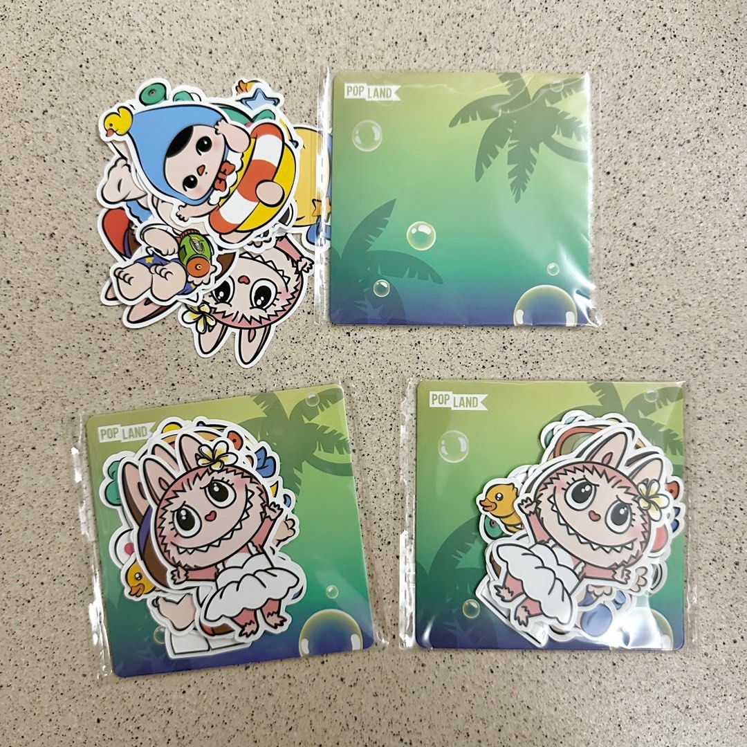 (POPLAND EXCLUSIVE) Popmart Authentic Sticker Pack of 7 - Sweet Bean ...