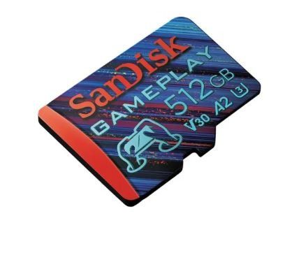 SanDisk 512GB GamePlay microSD Card for Mobile and Handheld Console Gaming SDSQXAV-512G-GN6XN ...