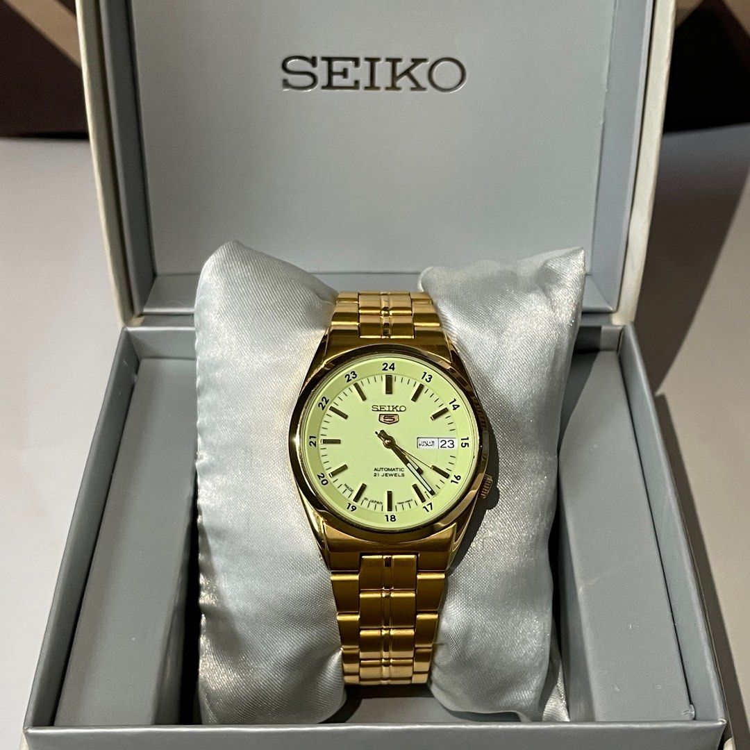 Seiko Gold Watch, Men's Fashion, Watches & Accessories, Watches on ...