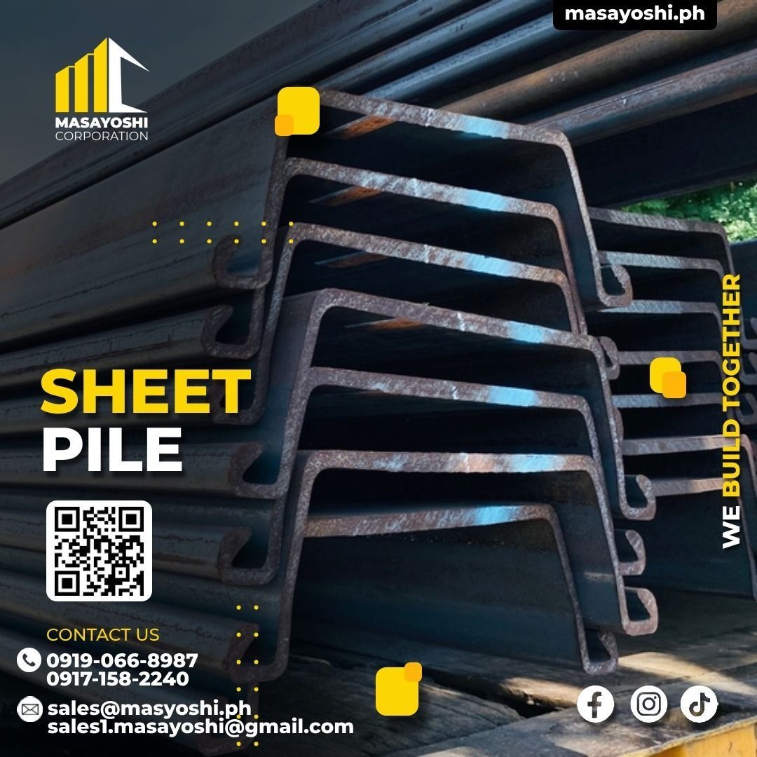Sheet Pile | Type 1 | Retaining Wall | Construction Materials | Piling ...