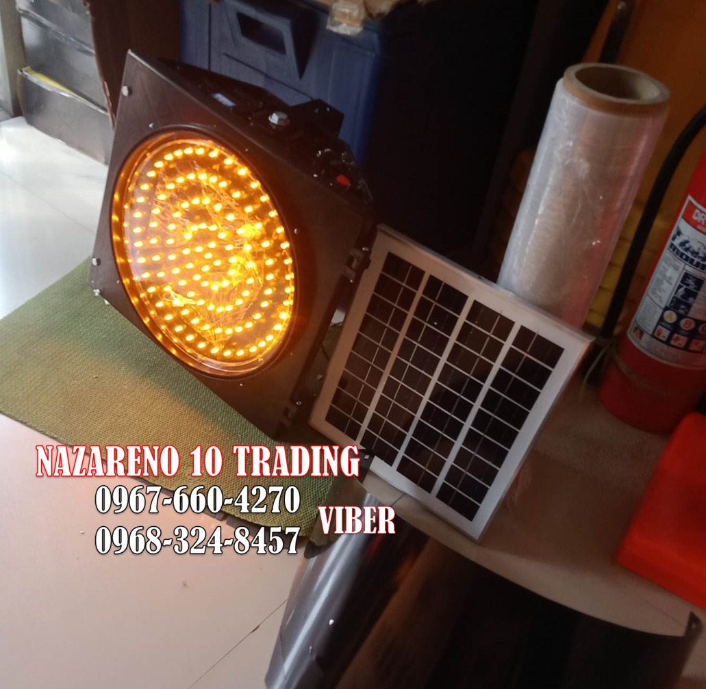 solar traffic light LED orange blinking, Commercial & Industrial ...