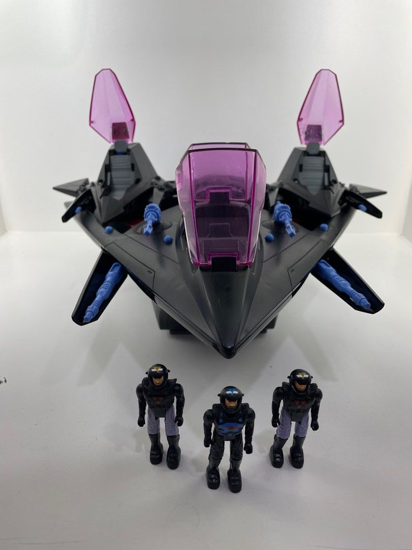 Starcom Vintage 1986 Coleco Shadowbat and 2 Parasites all complete with ...