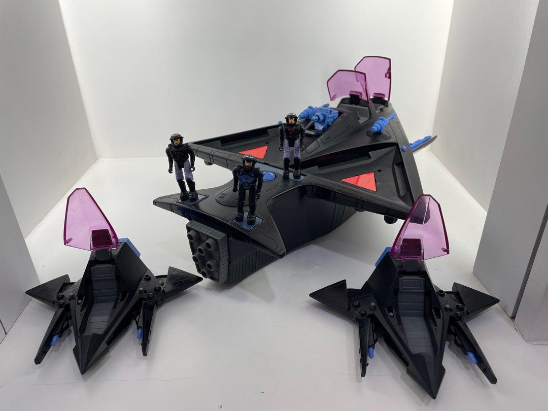 Starcom Vintage 1986 Coleco Shadowbat and 2 Parasites all complete with ...