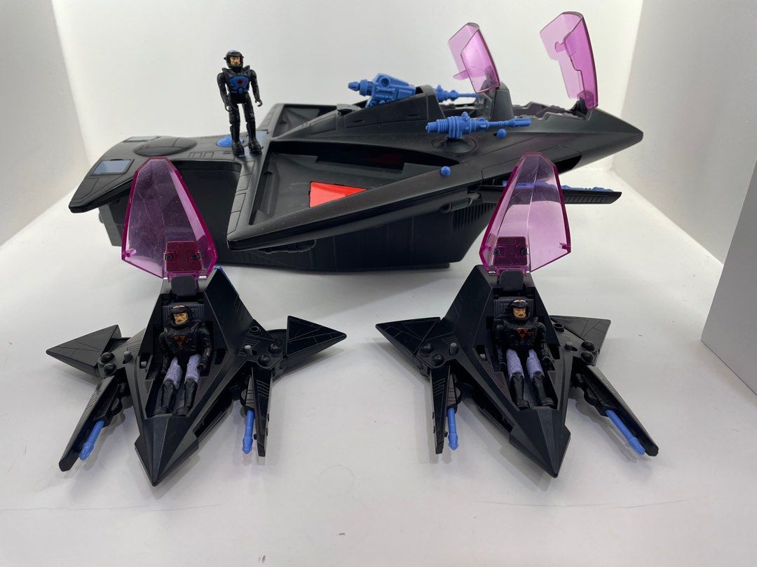 Starcom Vintage 1986 Coleco Shadowbat and 2 Parasites all complete with ...