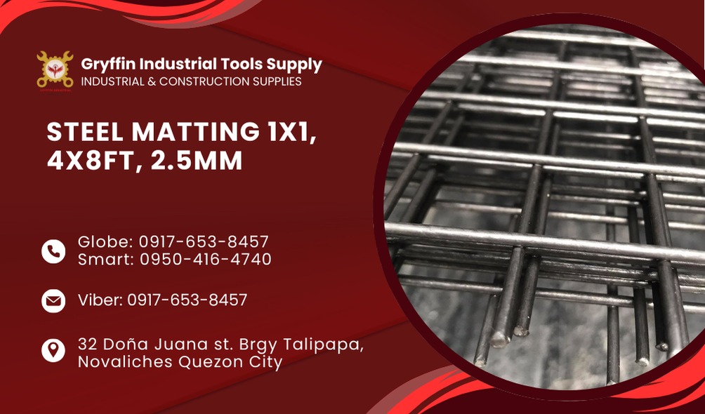 STEEL MATTING 1X1 , 4X8FT , 2.5MM, Commercial & Industrial, Industrial ...