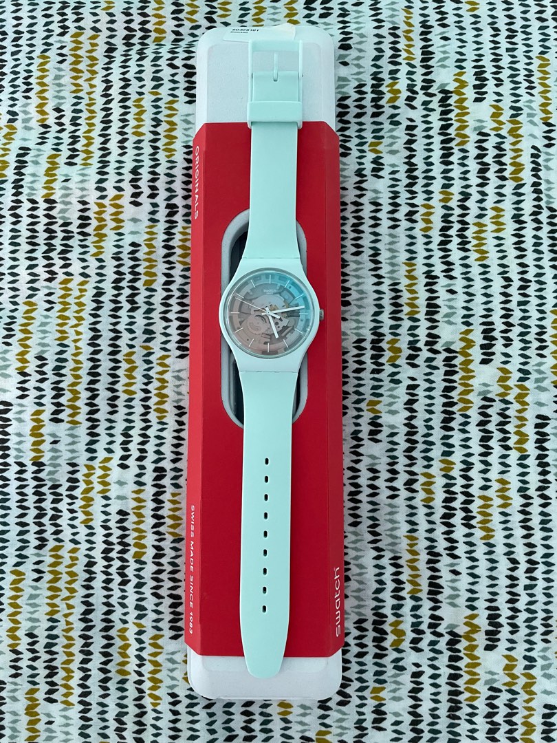 Swatch (Fleetingly Iceblue) watch - NEGOTIABLE, Women's Fashion ...
