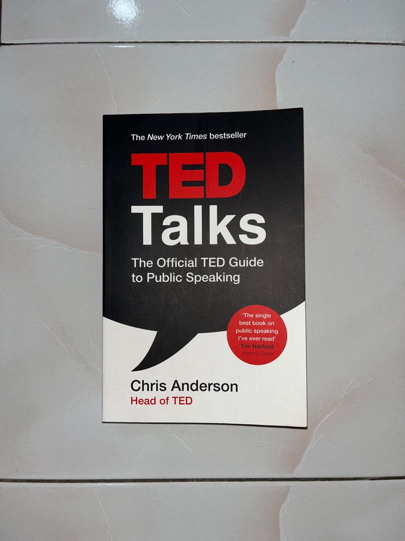 ted talks: the official ted guide to public speaking by chris anderson, Hobbies & Toys, Books ...
