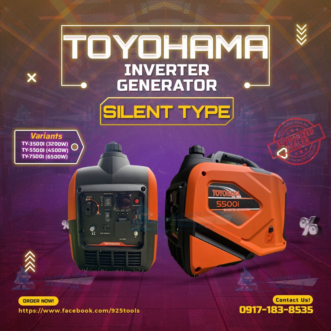 Toyohama Silent Type Inverter Generator, Commercial & Industrial ...