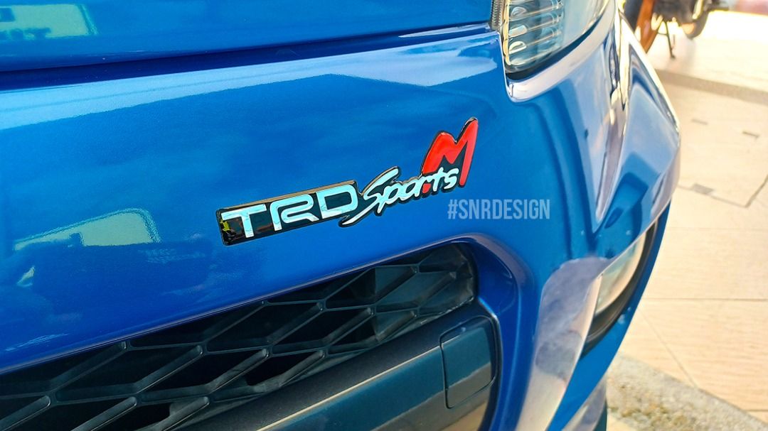 TRD Sports M - Toyota Passo Racy front bumper emblem/sticker, Auto ...