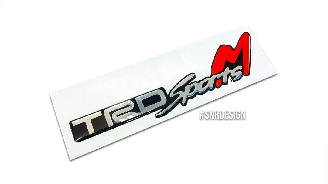 TRD Sports M - Toyota Passo Racy front bumper emblem/sticker, Auto ...