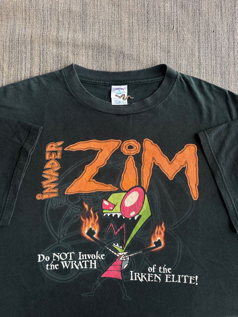 Vintage Invader Zim Nickelodeon Cartoon Rare, Men's Fashion, Tops ...
