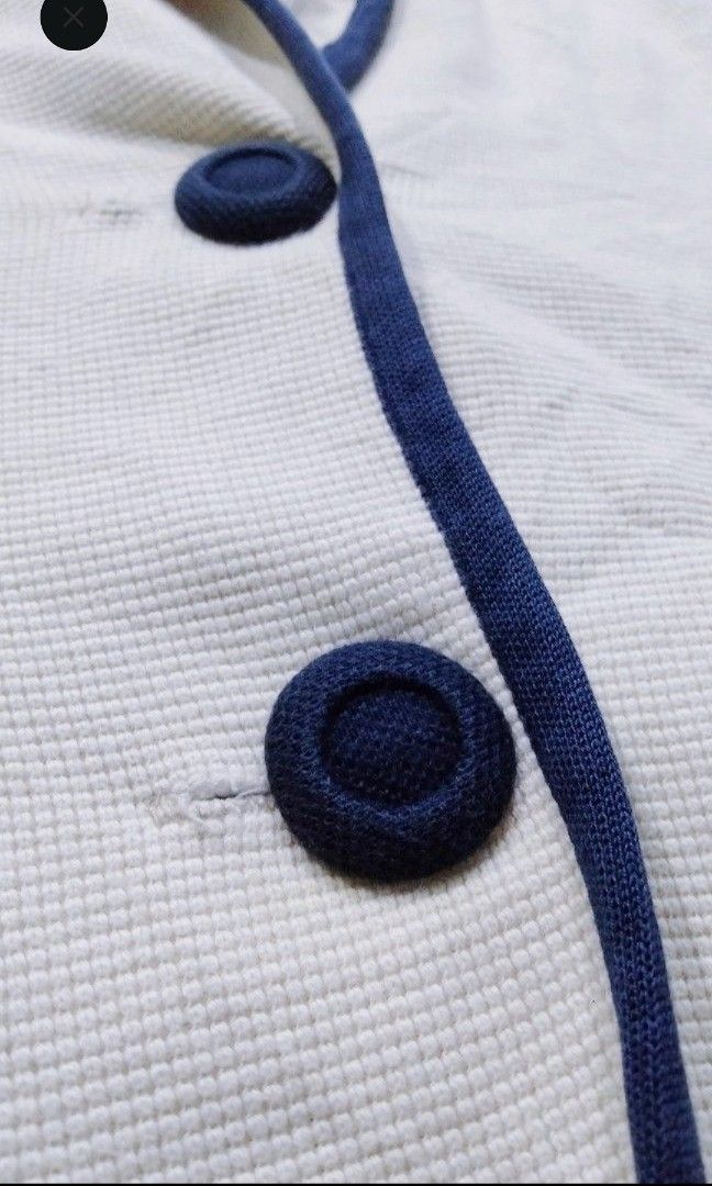 White blazer missing 1 button, Women's Fashion, Tops, Other Tops on ...