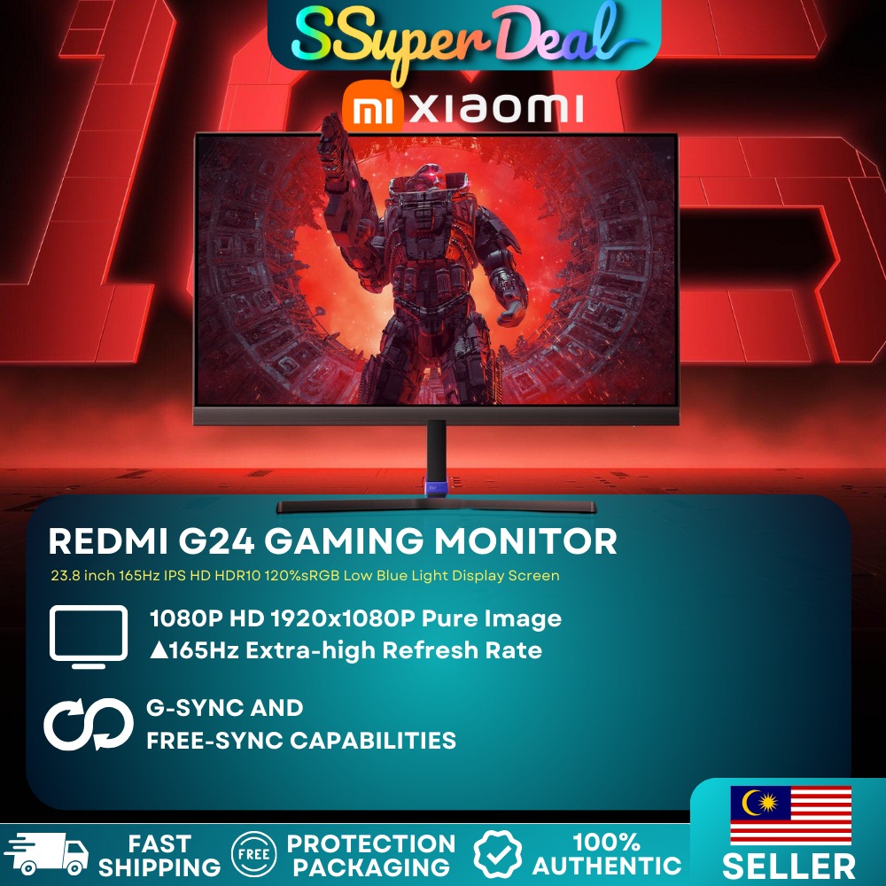 Xiaomi Redmi Gaming Monitor G24 23.8 Inch 165hz Refresh Rate 1ms-MPRT ...